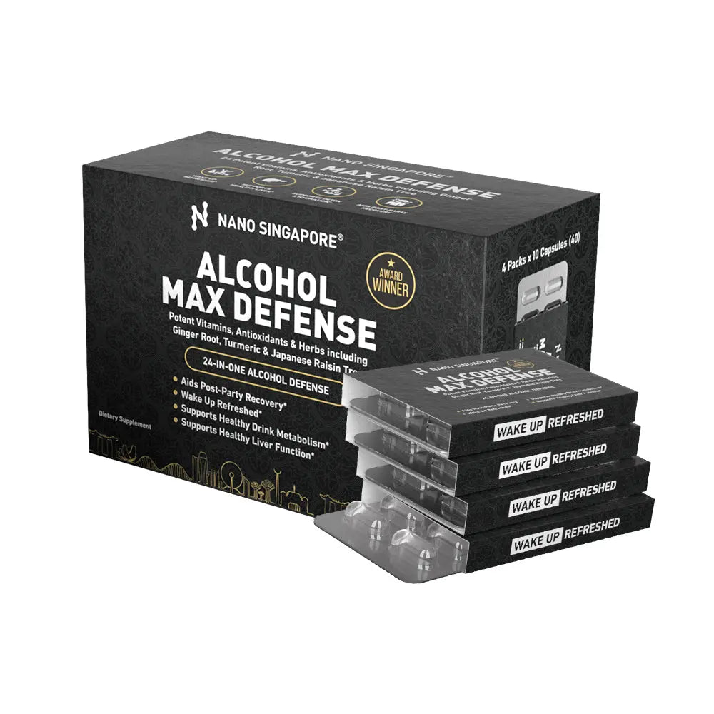 Alcohol Max Defense | Best Anti Hangover Pill – Nano Singapore Shop