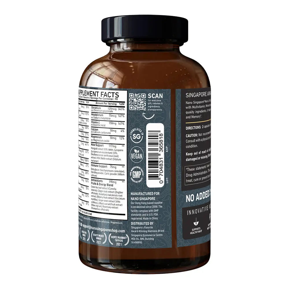 Men's Vitality Formula Multivitamin | Best Multivitamin Capsule for Men ...